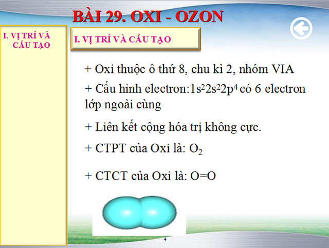 Bài giảng Oxi-Ozon Hóa học 10 - Bài giảng điện tử Hóa Học 10 - VnDoc.com
