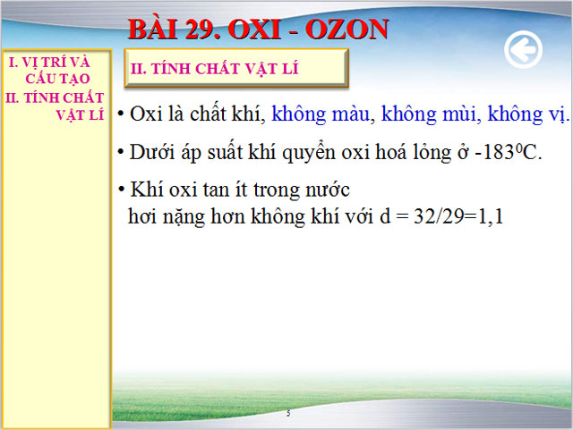 Bài giảng Oxi-Ozon Hóa học 10 - Bài giảng điện tử Hóa Học 10 - VnDoc.com