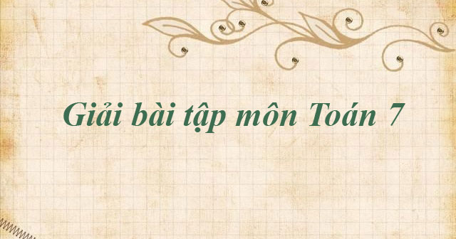 Giải bài tập SBT Toán 7 bài 7: Định lí Pi-ta-go - Giải bài tập môn Toán ...