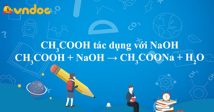 CH3COOH + NaOH → CH3COONa + H2O - CH3COOH ra CH3COONa - VnDoc.com