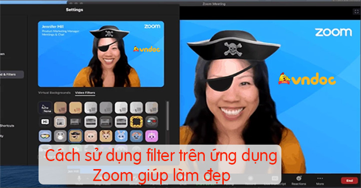 Cách sử dụng filter trên ứng dụng Zoom giúp làm đẹp - Cách tạo filter ...