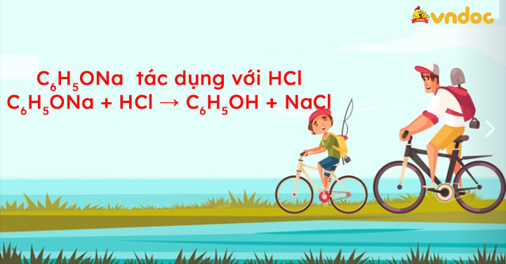 C6H5ONa + HCl → C6H5OH + NaCl - C6H5ONa ra C6H5OH - VnDoc.com