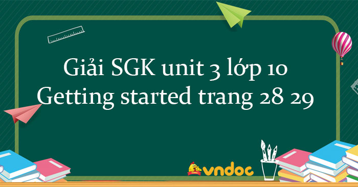 Getting started unit 3 lớp 10 - Tiếng Anh lớp 10 unit 3 Getting started ... Getting started unit 3 lớp 10 - Tiếng Anh lớp 10 unit 3 Getting started ...