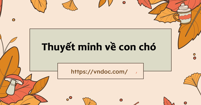 Thuyết minh về con chó lớp 9 - Thuyết minh về con chó nhà em Hay Chọn ...