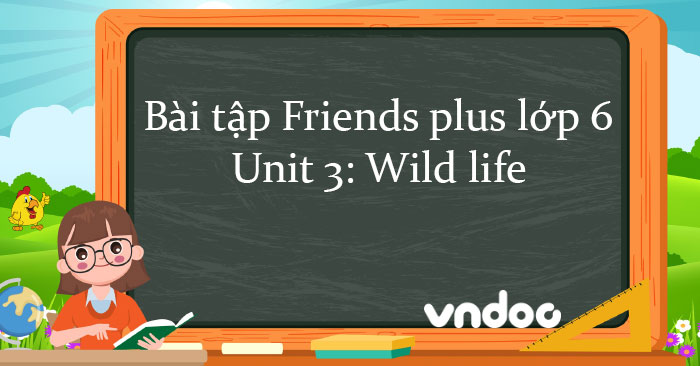 Bài tập unit 3 lớp 6 Wild life - Bài tập tiếng Anh 6 Friends plus unit 3 Wild life có đáp án ...