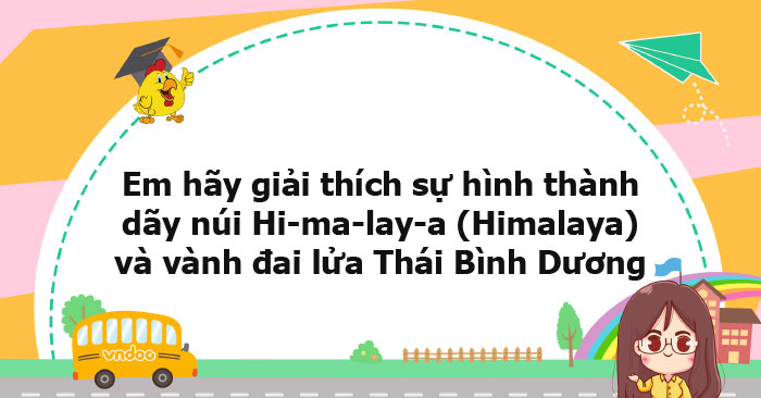 Em hãy giải thích sự hình thành dãy núi Hi-ma-lay-a (Himalaya) và vành ...