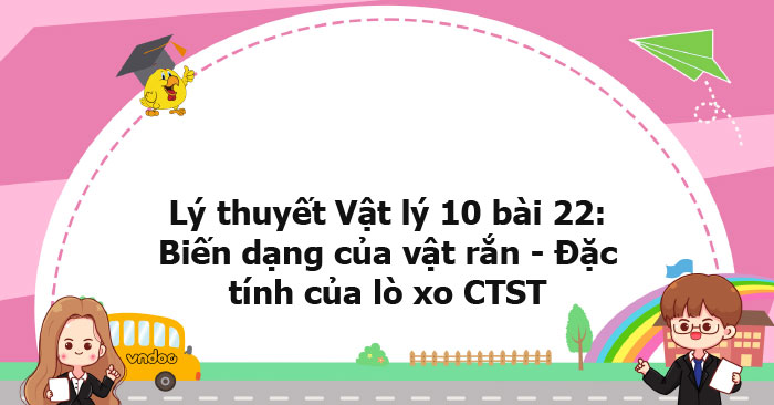 Lý thuyết Vật lý 10 bài 22: Biến dạng của vật rắn - Đặc tính của lò xo ...