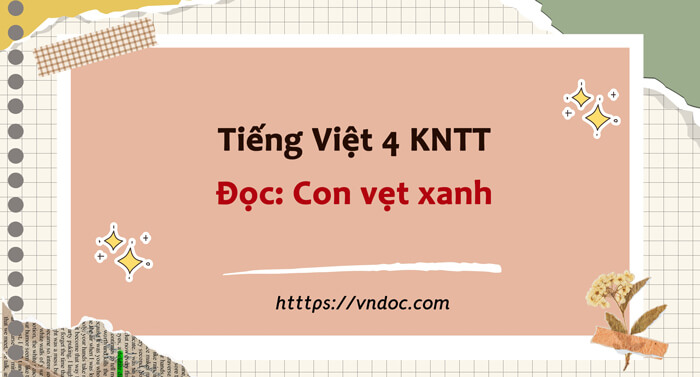 Con vẹt xanh trang 55 lớp 4 Tập 1 Kết nối tri thức - VnDoc.com