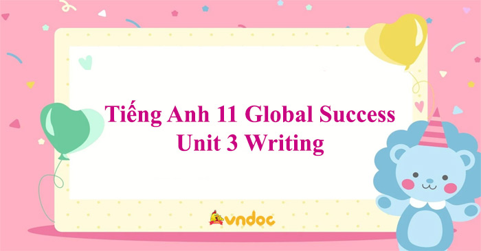 Tiếng Anh 11 Global Success Unit 3 Writing - Writing Unit 3 lớp 11 ...