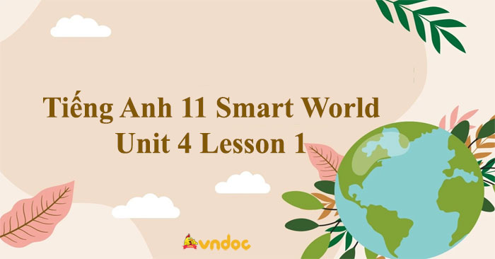 Tiếng Anh 11 Smart World Unit 4 Lesson 1 - Anh 11 i Learn Smart World ...