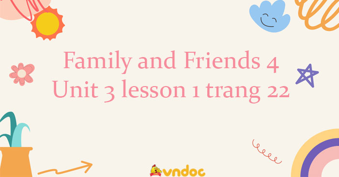 Family and Friends 4 Unit 3 lesson 1 - Tiếng Anh lớp 4 Family and ...