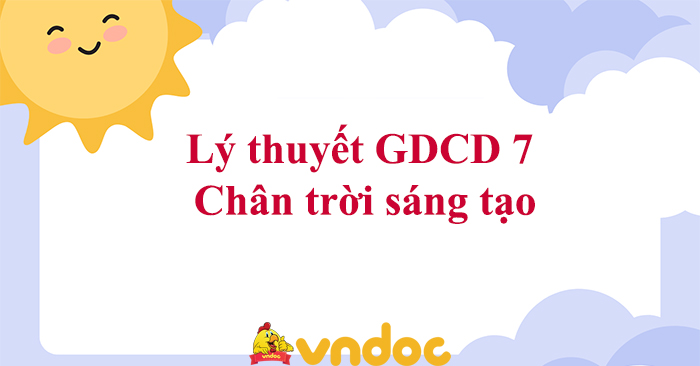 Lý thuyết GDCD 7 Chân trời sáng tạo