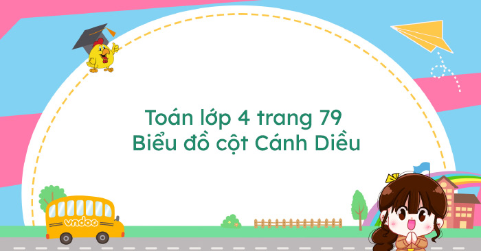 Toán lớp 4 trang 79 Biểu đồ cột Cánh Diều - Giải Toán lớp 4 tập 2 - VnDoc.com