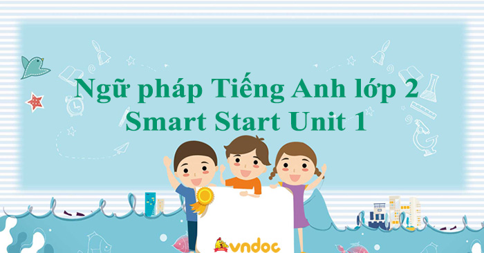 Ngữ pháp Tiếng Anh lớp 2 Smart Start Unit 1 - Từ vựng Unit 1 tiếng Anh lớp 2 i-Learn Smart Start ...