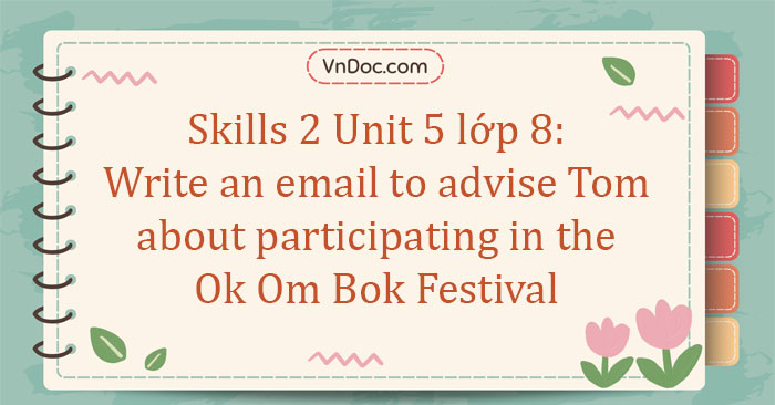 Write an email 80 - 100 words to advise Tom about participating in the ...