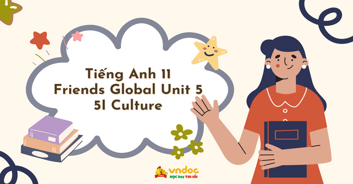 Tiếng Anh 11 Friends Global Unit 5 5I Culture - Unit 5 5I Culture lớp ...