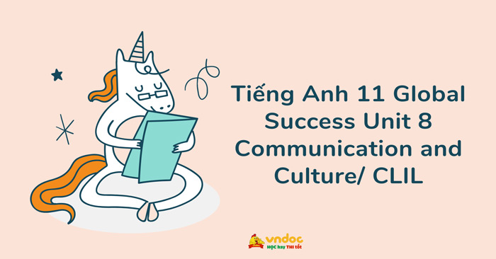 Tiếng Anh 11 Global Success Unit 8 Communication and Culture/ CLIL - Unit 8 lớp 11 Communication ...