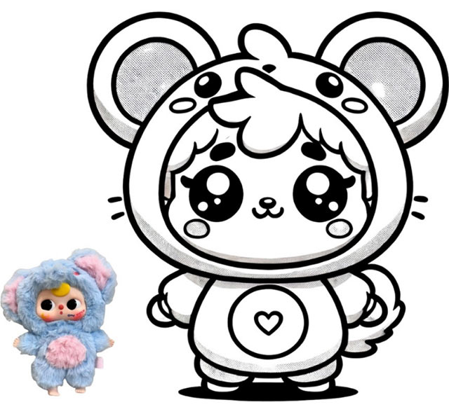 Tranh tô màu Baby Three - Bộ sưu tập tranh tô màu Baby Three - VnDoc.com