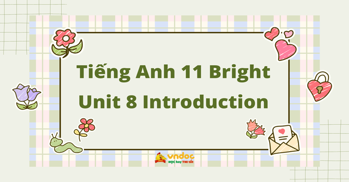 Tiếng Anh 11 Bright Unit 8 Introduction - Tiếng Anh 11 Bright student book Unit 8 Introduction ...
