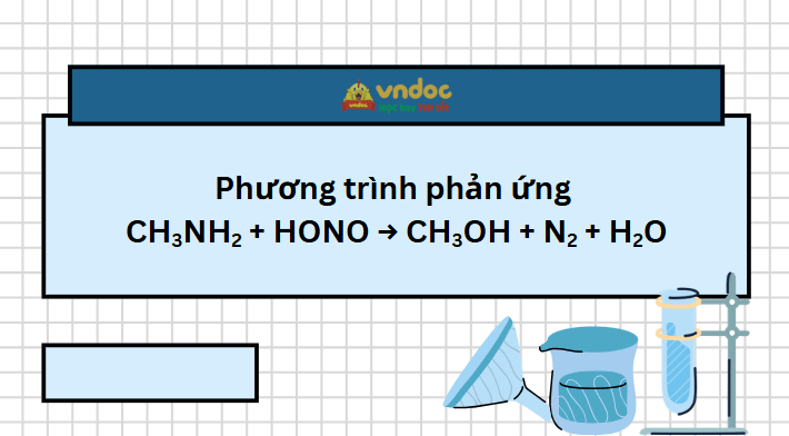 CH3NH2 + HONO → CH3OH + N2 + H2O - Phản ứng nitros hóa methylamine ...